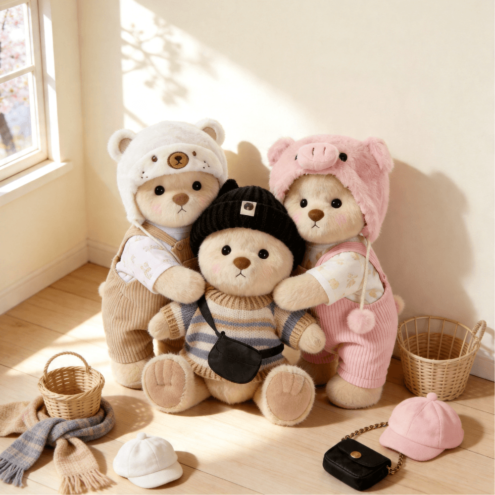 Jointed Poseable Teddy Bears | Mix & Match 100+ Outfits | Teddy Huggy